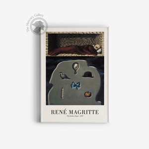 Rene Magritte Art Print, Surrealist Art Print, the Reckless Sleeper ...