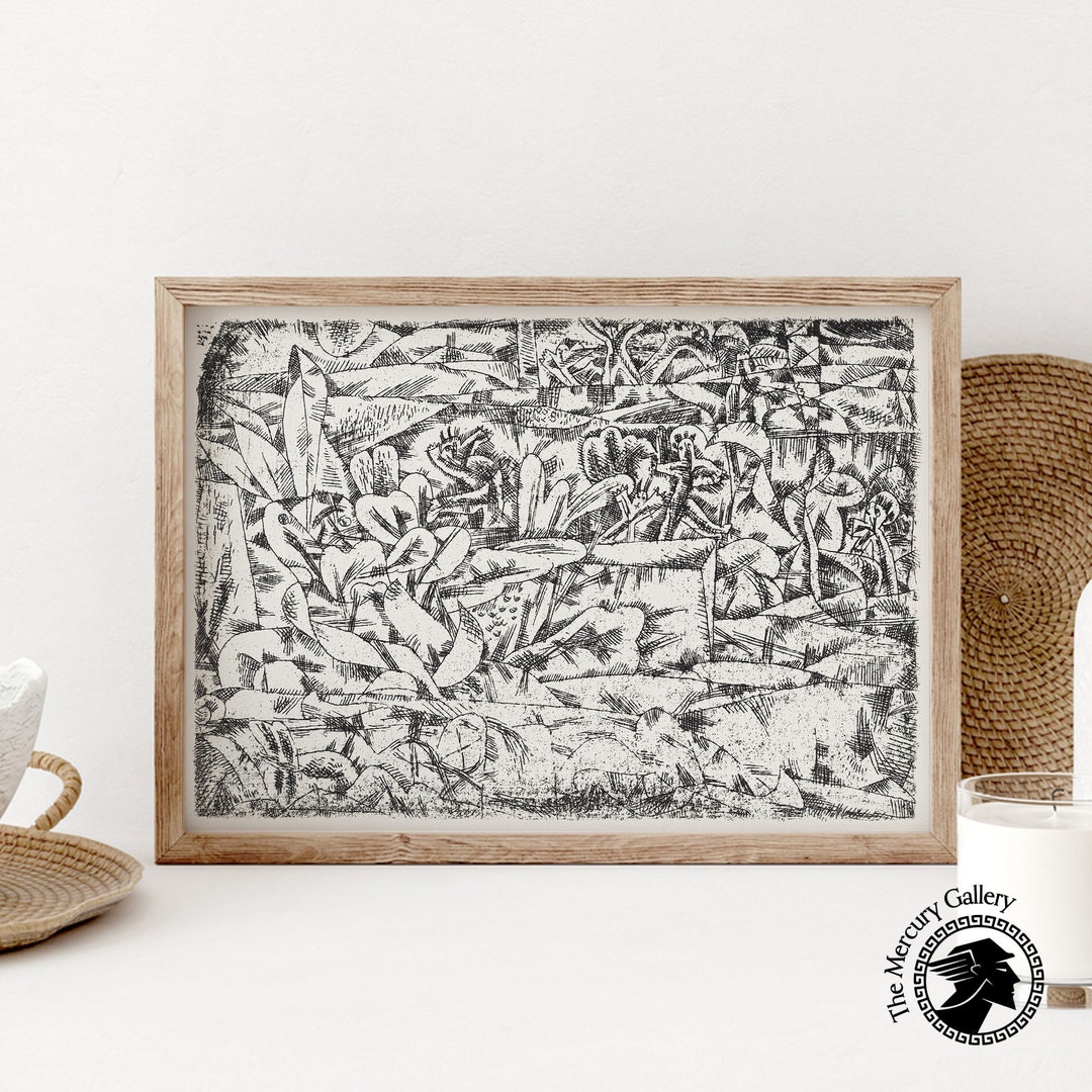 Paul Klee Wall Art, Garden of Passion (1913), Abstract Art, Mid Century ...