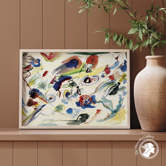Wassily Kandinsky Poster Untitled first Abstract Watercolor - Etsy