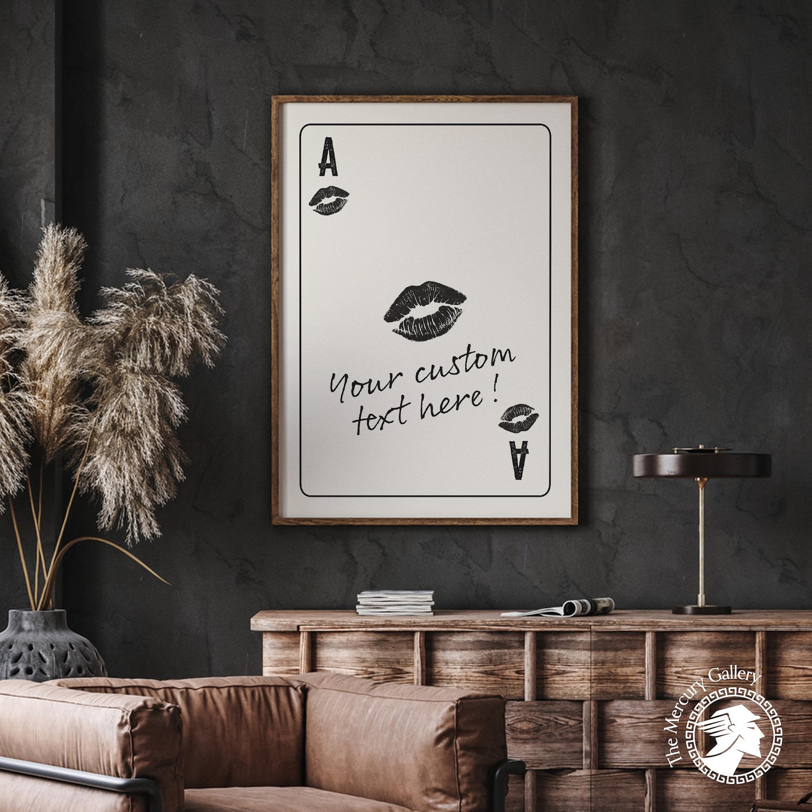 Personalized Ace Card Print: Custom Quote Typography Art, ACE-02 - Etsy