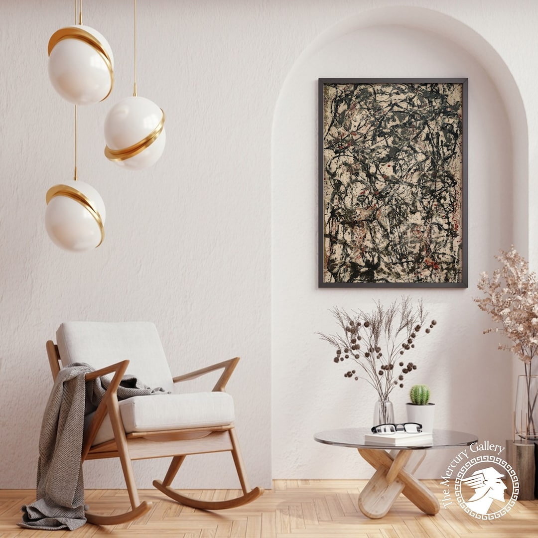 Jackson Pollock Wall Art, Pollock Print, Jackson Pollock Reproduction ...