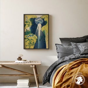 Hokusai Poster Print, Amida Waterfall Poster Print, Japan Wall Art ...