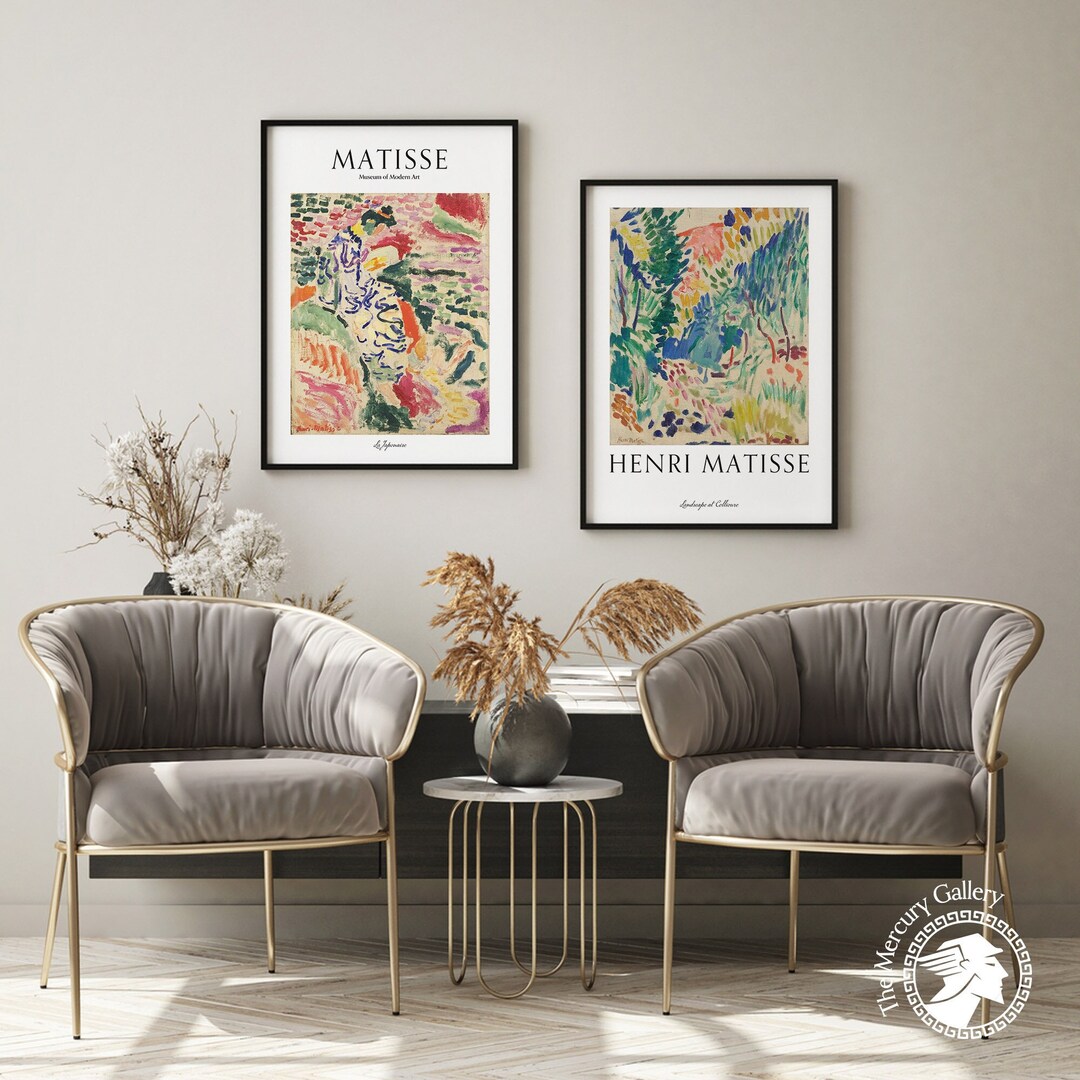 Henri Matisse Set of 2 Art Posters, Wall Art Decor, Multiple Sizes ...