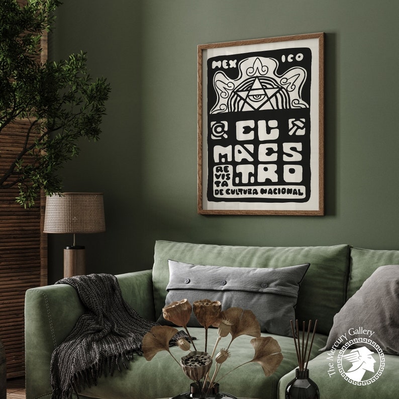 Mexican Art Print Black and White Poster Latin American - Etsy