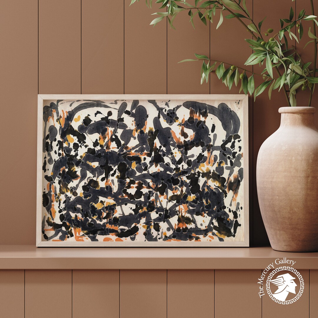 Jackson Pollock Art Print, Pollock Wall Art, Pollock Print, Jackson ...