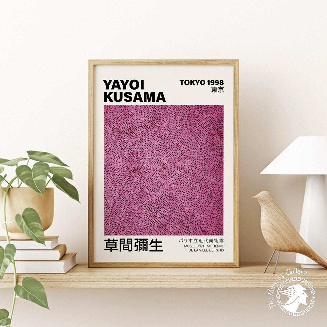 Yayoi Kusama Pink Infinity Nets Poster – Tokyo 1998 Exhibition Art ...