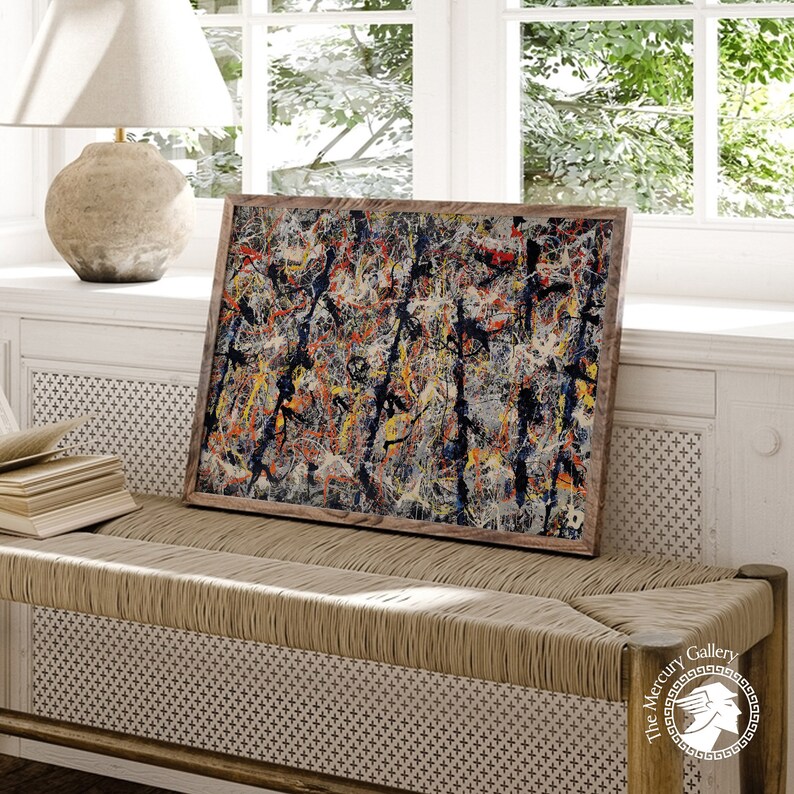 Jackson Pollock Art Exhibition Poster Abstract Wall Art - Etsy