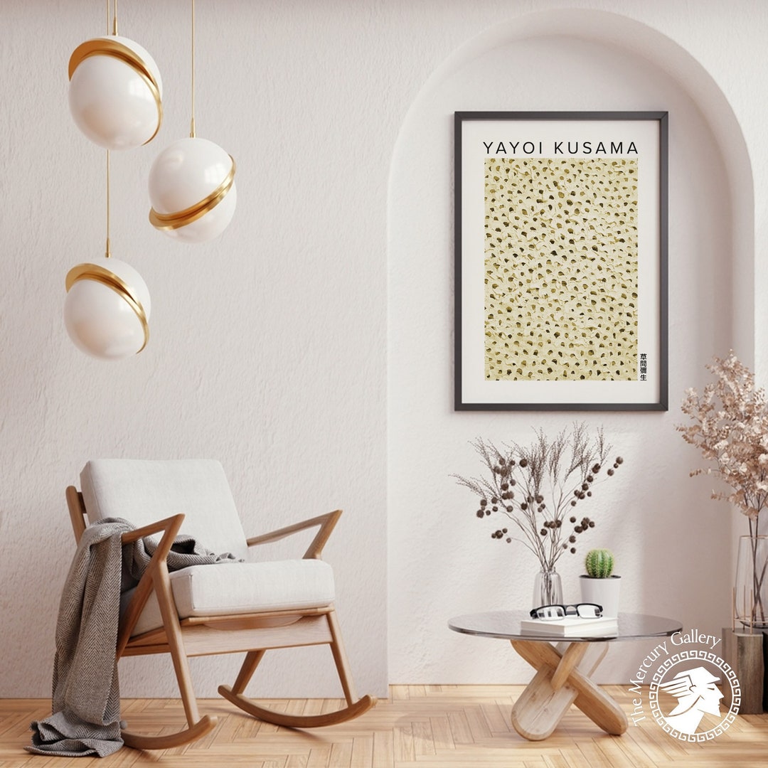 Kusama Poster, Japanese Infinity Dots, Abstract Art Print, Fine Art ...