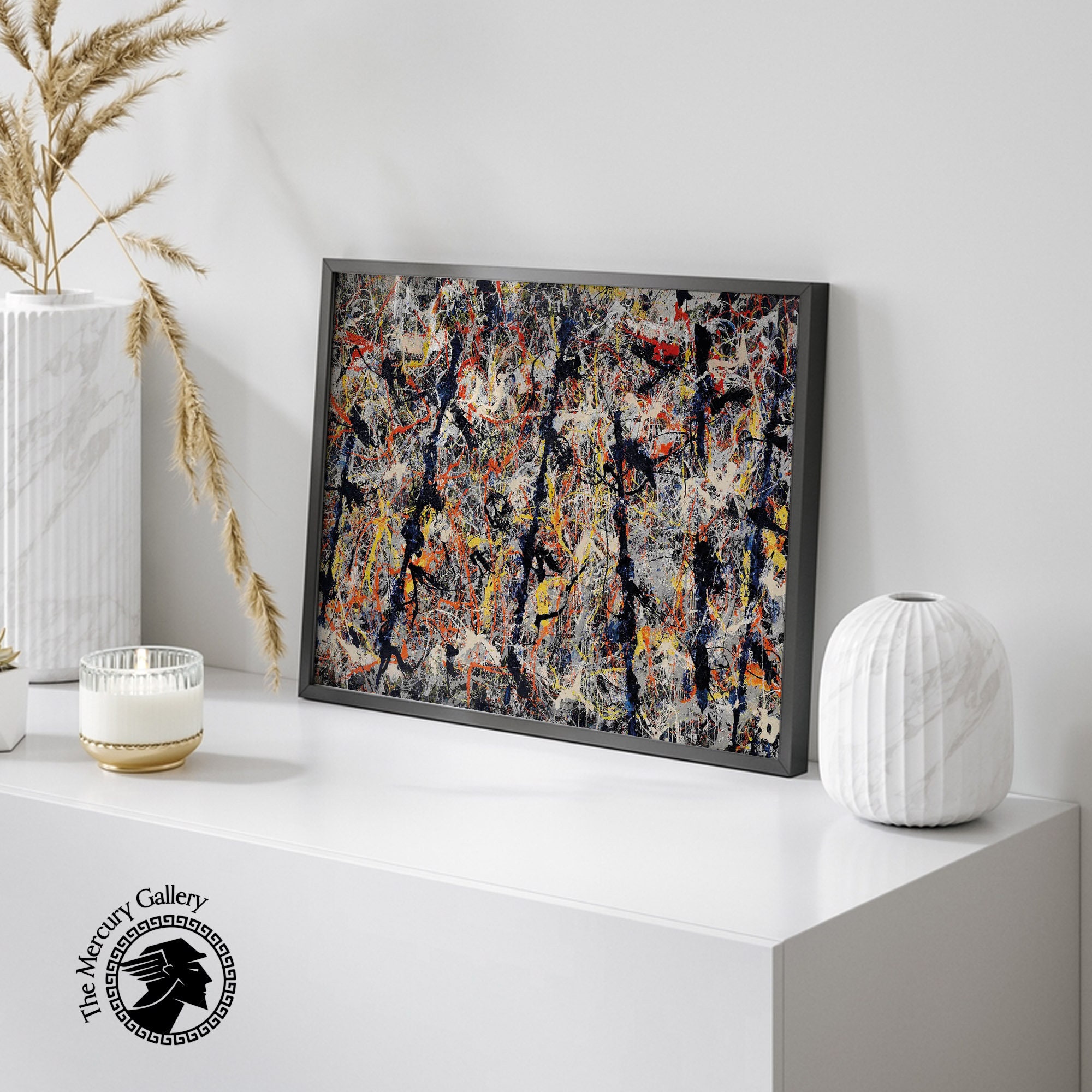 Jackson Pollock Art Exhibition Poster Abstract Wall Art - Etsy
