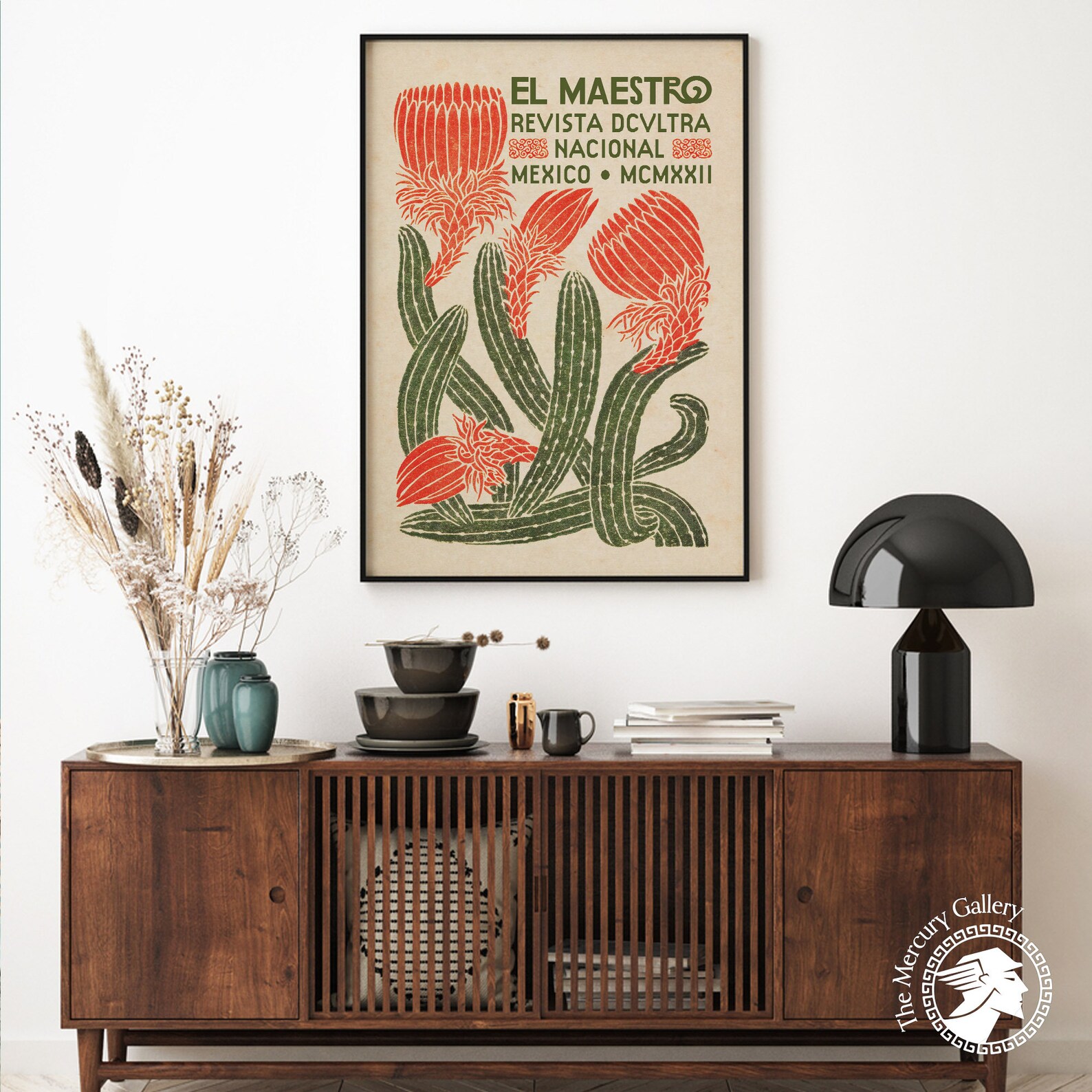 Mexican Exhibition Art Poster Cactus Wall Art Mexico Travel - Etsy