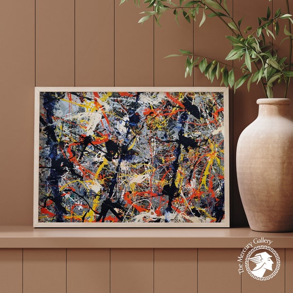 Jackson Pollock Art Exhibition Poster Abstract Wall Art - Etsy