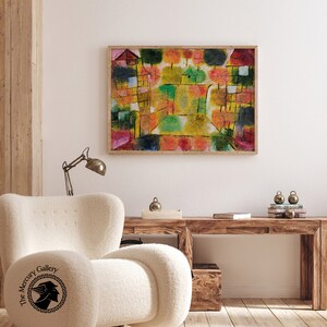 Paul Klee Print, Tree and Architecture-rhythms (1920), Colorful Decor ...
