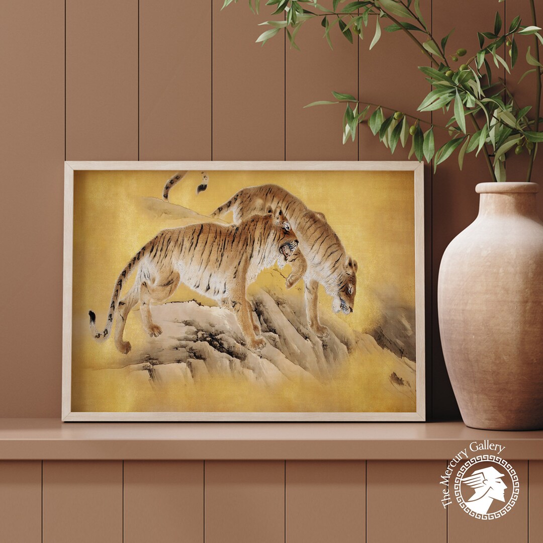 Vintage Tigers Posters, Antique Animal, Animal Wildlife Artwork, Old ...