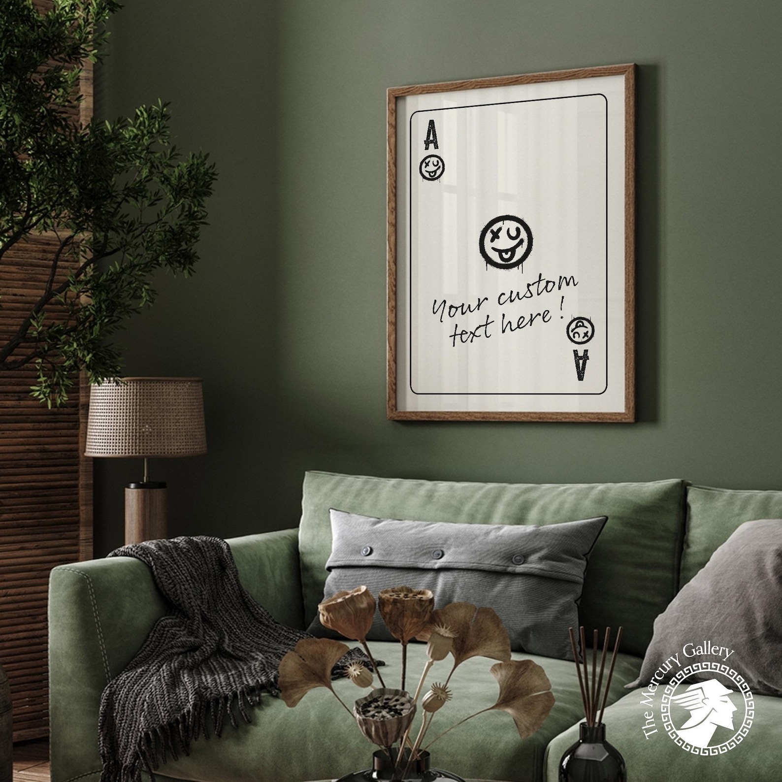 Personalized Ace Card Print: Custom Quote Typography Art, ACE-02 - Etsy