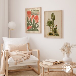 Mexican Set of 2 Posters, Cactus Set Prints, Mexican Decor, Latin ...