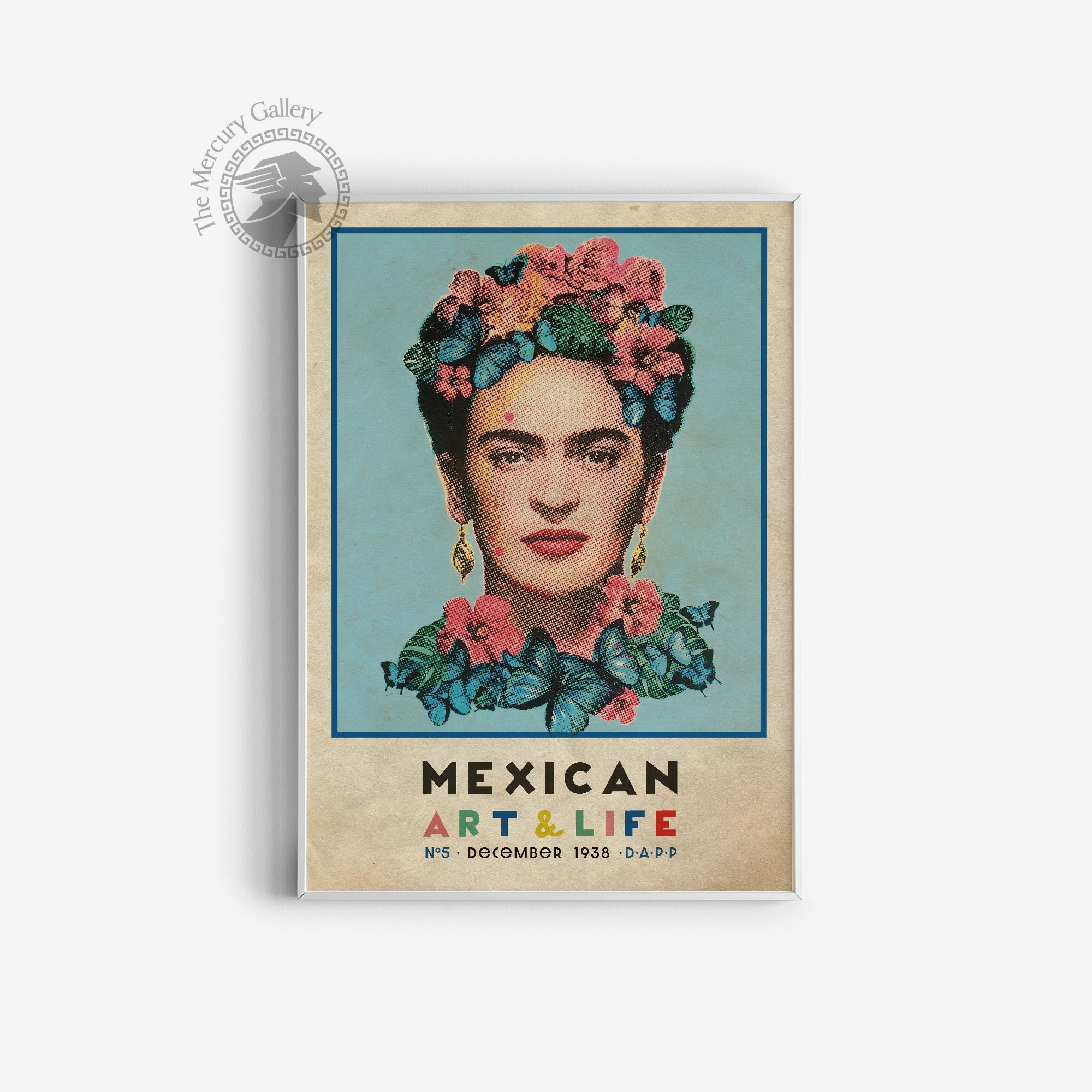 Vintage Mexican Art Poster Frida Kahlo Mexican Print - Etsy