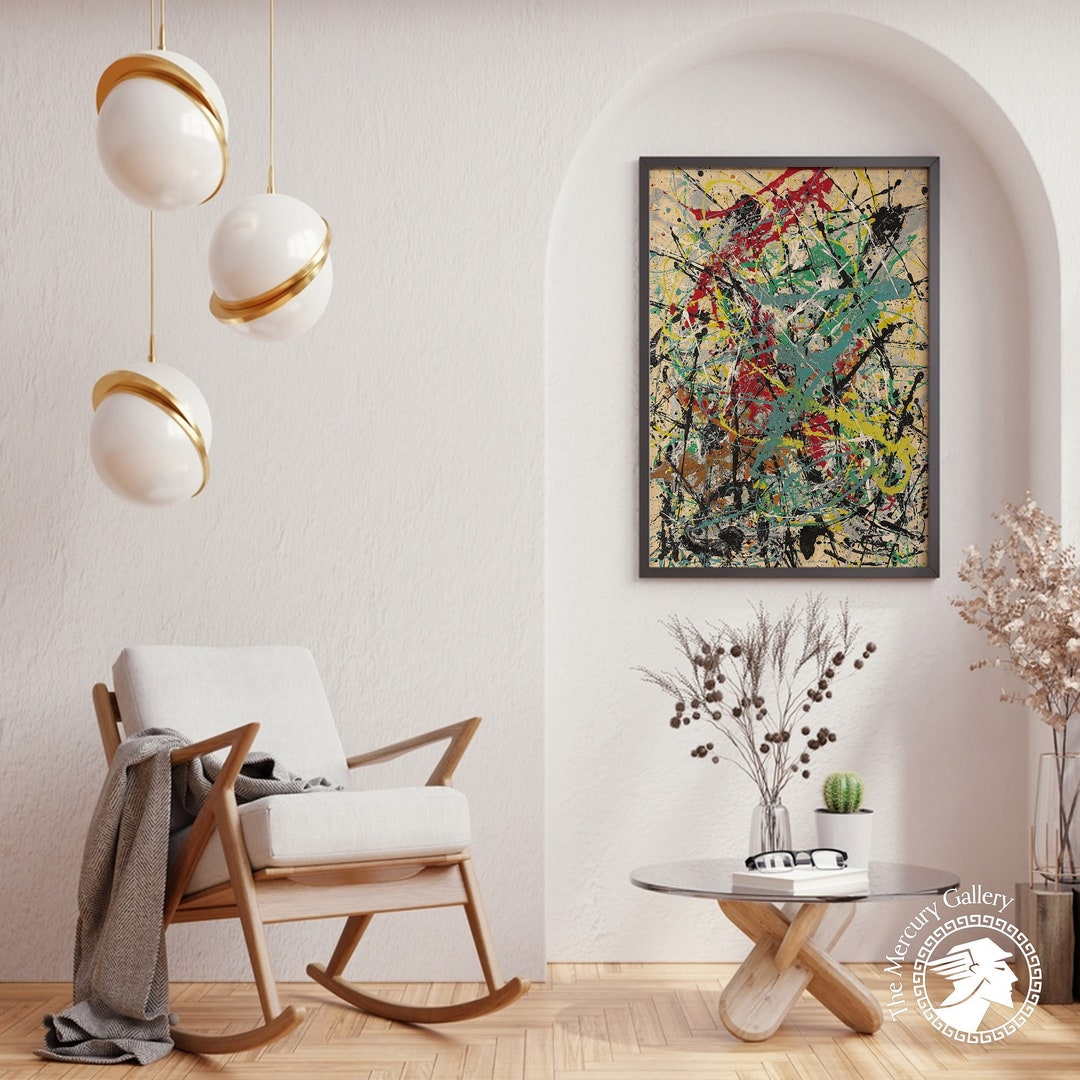 Pollock Poster, Jackson Pollock Print, Jackson Pollock Abstract Art ...