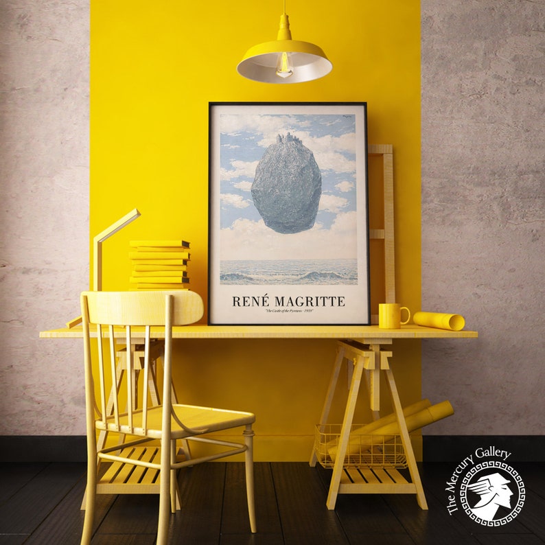 Rene Magritte Surrealist Art Print the Castle of the Pyrenees - Etsy