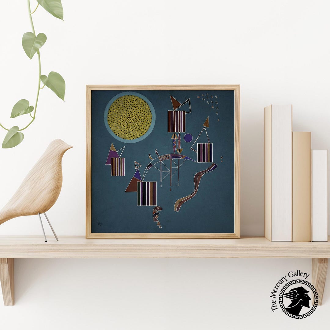 Kandinsky an Intimate Party Poster – Geometric Abstract Wall Art ...
