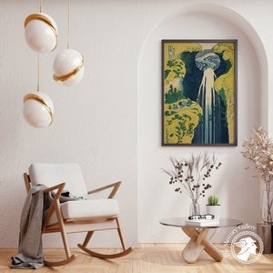 Hokusai Poster Print, Amida Waterfall Poster Print, Japan Wall Art ...