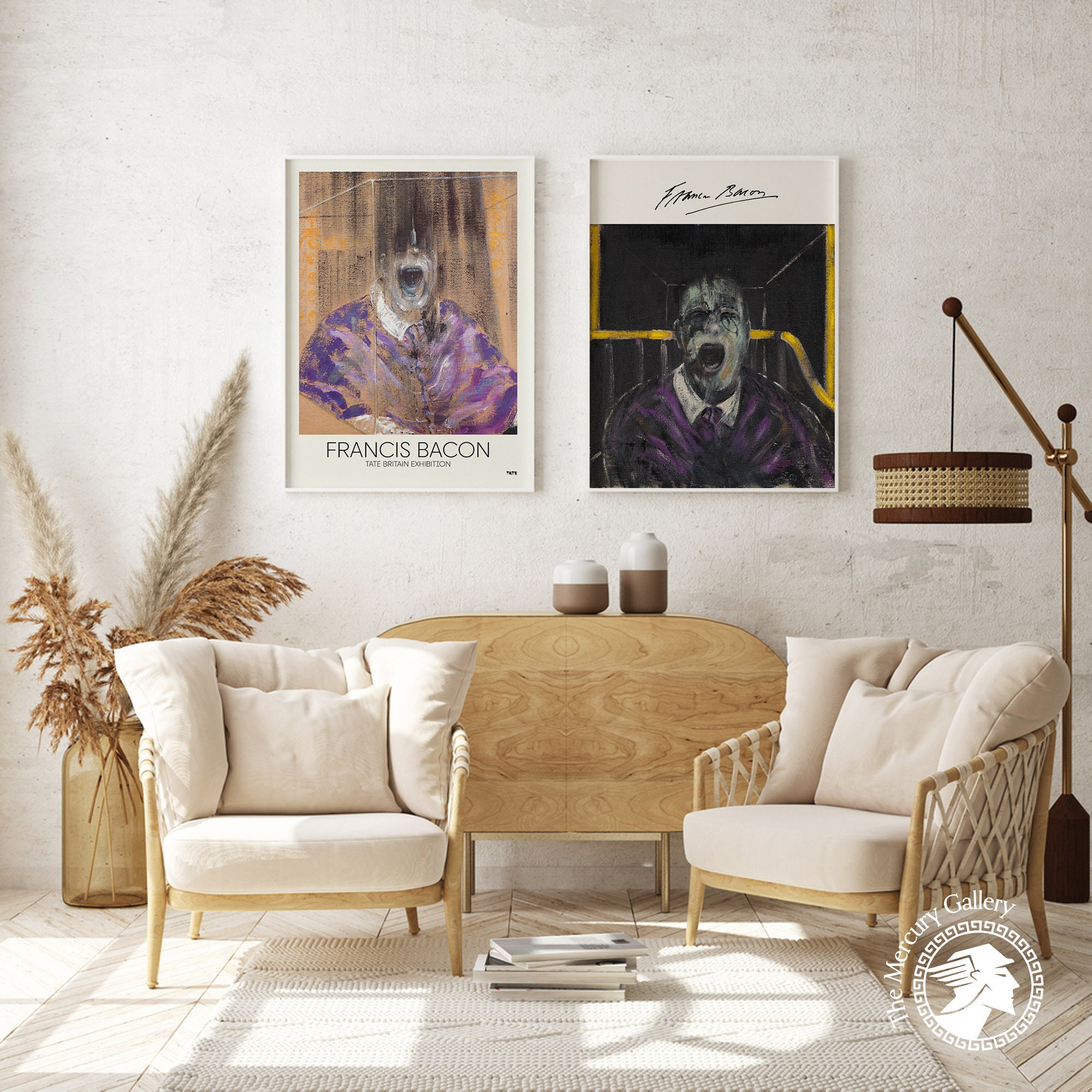 Francis Bacon Set of 2 Art Posters Wall Art Decor Retro - Etsy