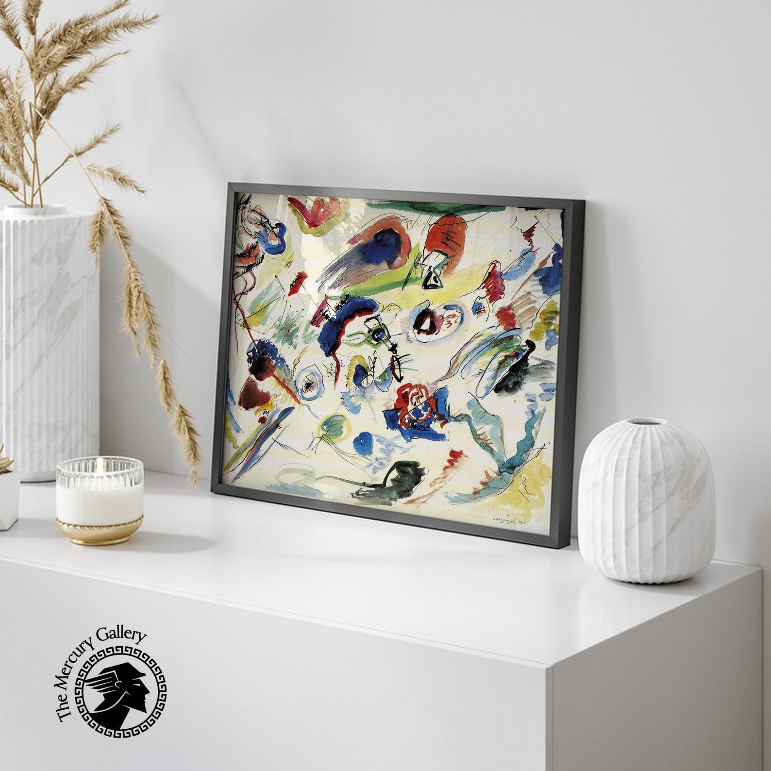 Wassily Kandinsky Poster Untitled first Abstract Watercolor - Etsy