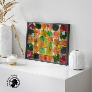 Paul Klee Print, Tree and Architecture-rhythms (1920), Colorful Decor ...