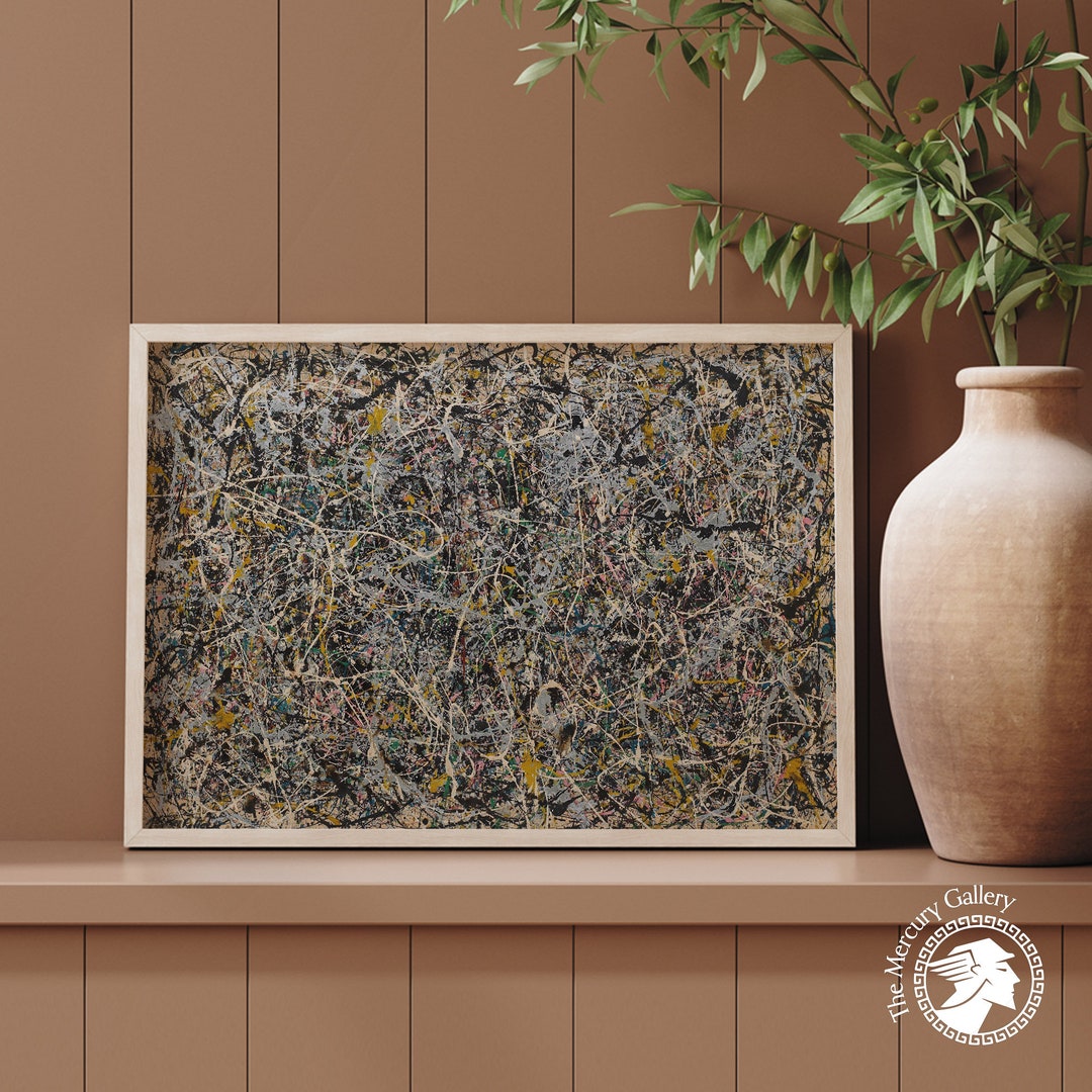 Jackson Pollock Poster, Abstract Expressionism Print, Jackson Pollock ...