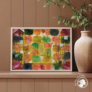 Paul Klee Print, Tree and Architecture-rhythms (1920), Colorful Decor ...