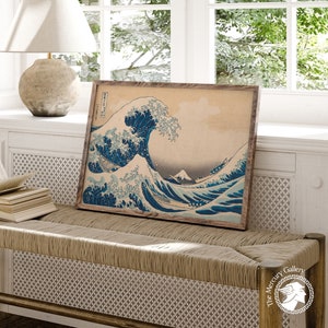 The Great Wave off Kanagawa Prints by Hokusai, Japanese Wall Art ...
