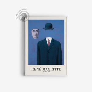 Rene Magritte Art Print, the Pilgrim - 1966, Mid Century Modern Wall ...