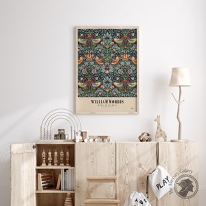 W. Morris Poster, Strawberry Thief, Kelmscott Mangos Garden, Premium ...