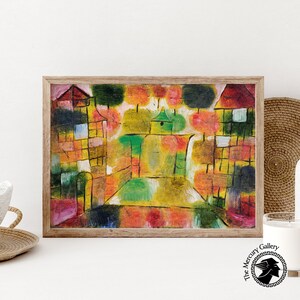 Paul Klee Print, Tree and Architecture-rhythms (1920), Colorful Decor ...