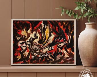 Jackson Pollock Art Exhibition Poster Abstract Wall Art - Etsy