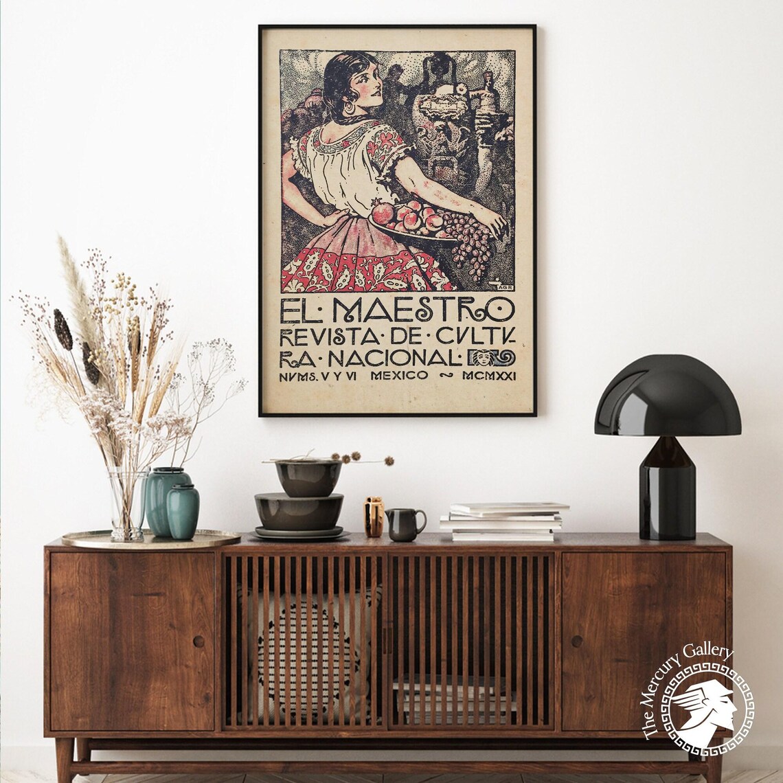 El Maestro Poster, Mexican Vintage Art Print, Mexican Poster, Mexico ...