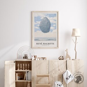 Rene Magritte Surrealist Art Print, the Castle of the Pyrenees 1959 ...
