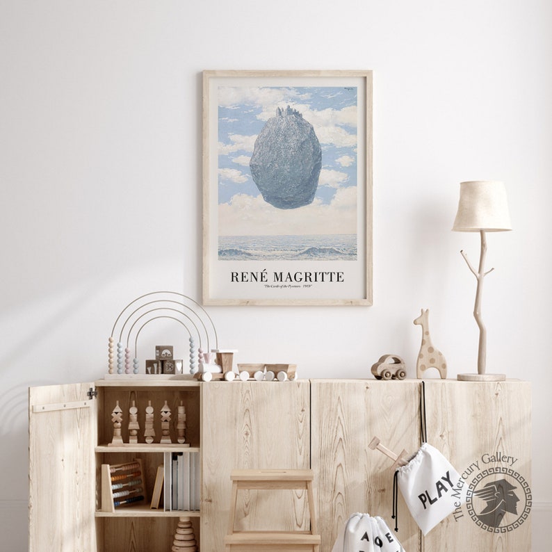 Rene Magritte Surrealist Art Print the Castle of the Pyrenees - Etsy