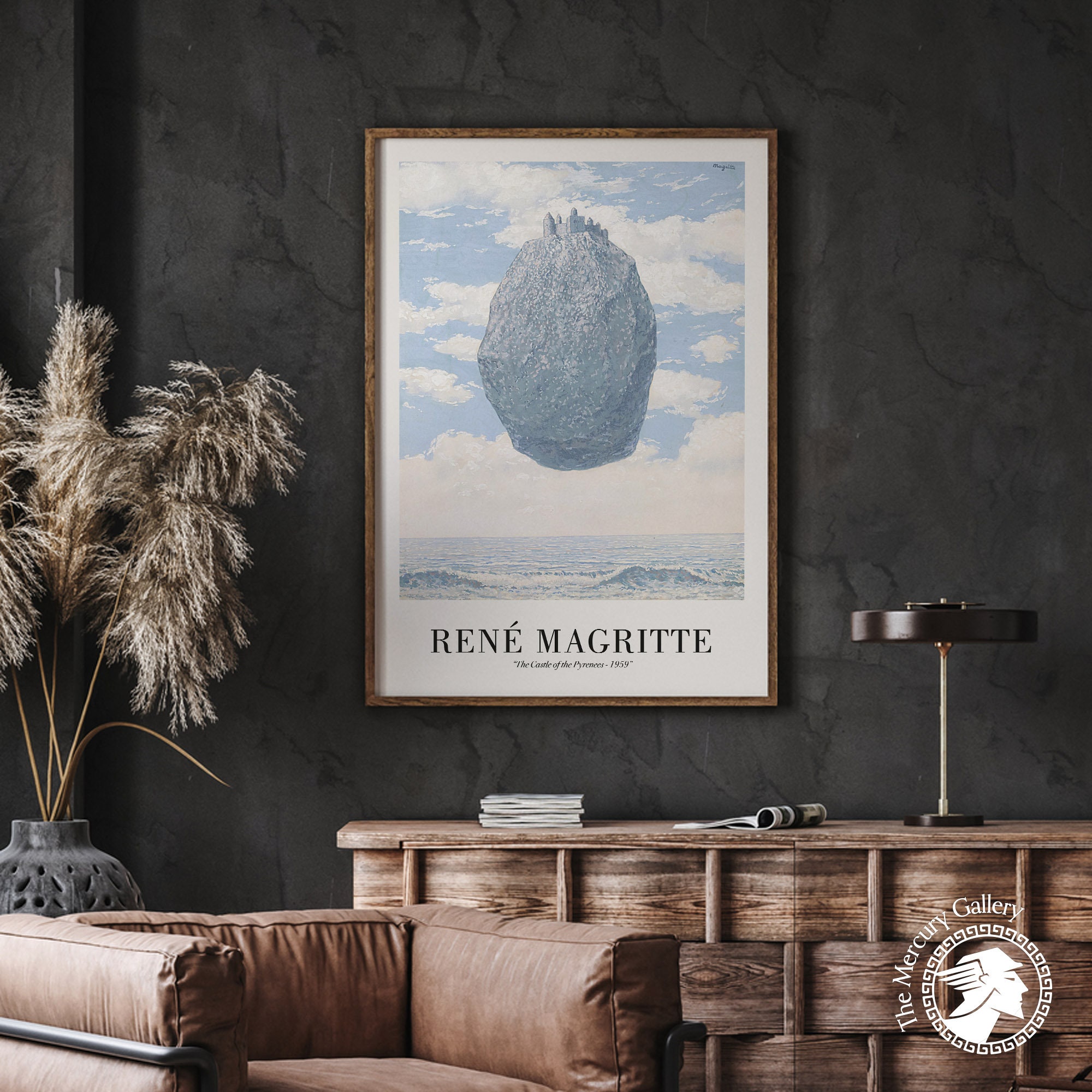 Rene Magritte Surrealist Art Print the Castle of the Pyrenees - Etsy