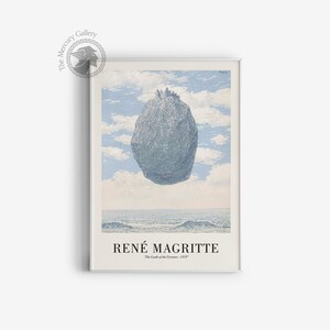 Rene Magritte Surrealist Art Print, the Castle of the Pyrenees 1959 ...