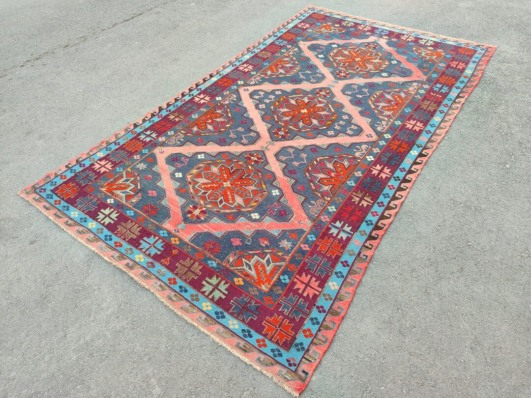 Persian Rug 6x10 Heriz Rug 6x10 Wool Rug Living Room Rug - Etsy
