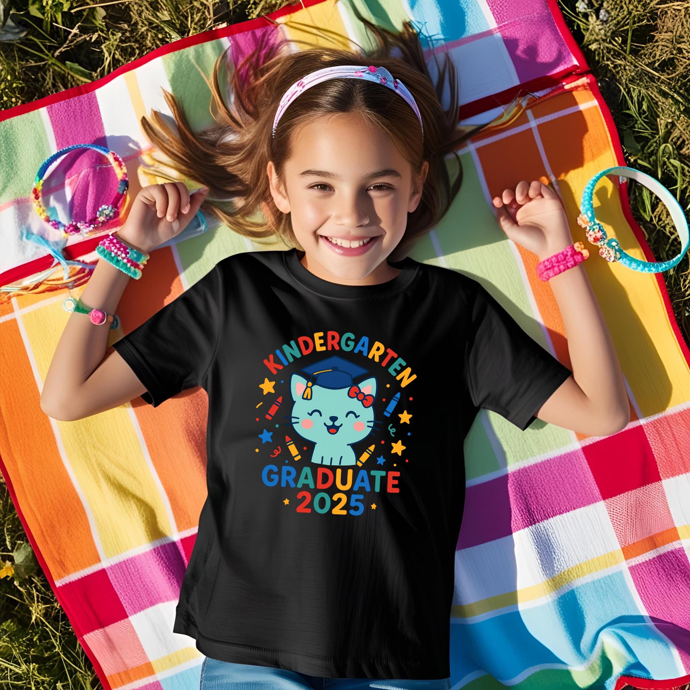 Kindergarten Grad Png, Kindergarten Graduate Kitty,kinder Graduate 2025 ...