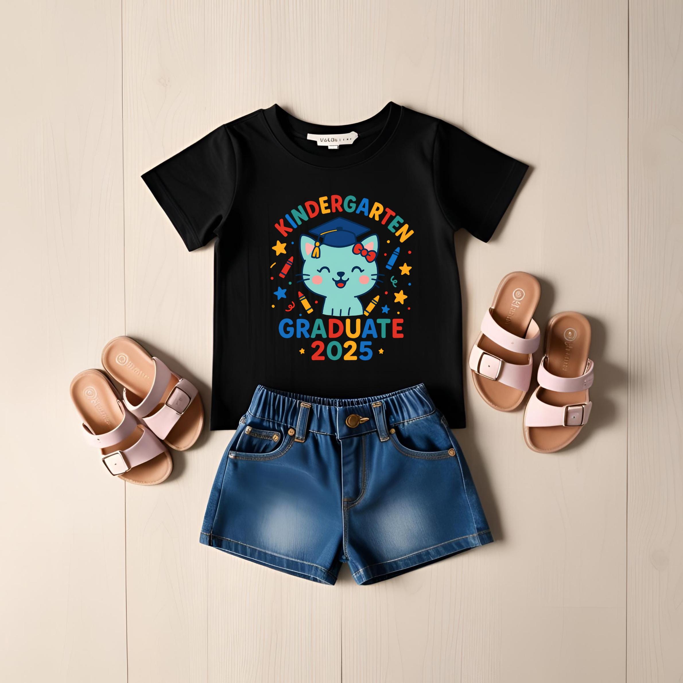 Kindergarten Grad Png, Kindergarten Graduate Kitty,kinder Graduate 2025 ...