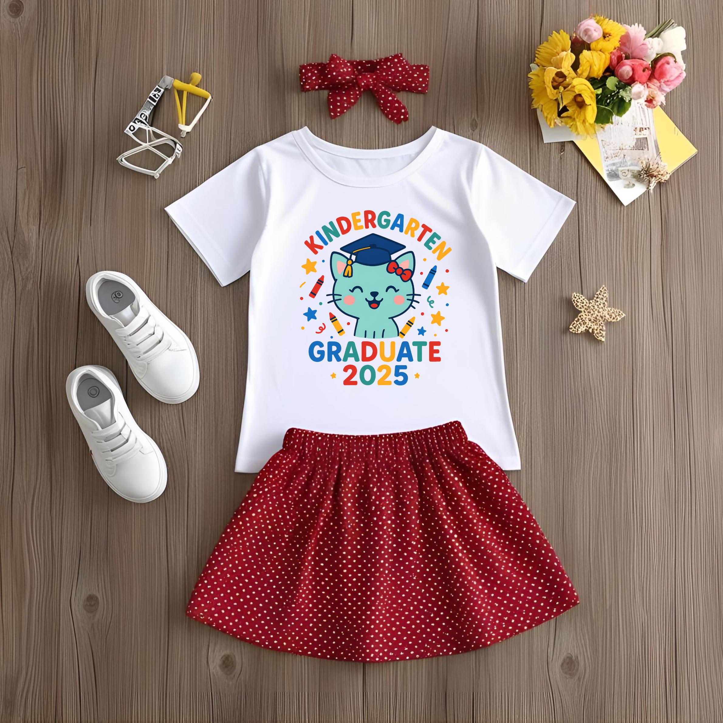 Kindergarten Grad Png, Kindergarten Graduate Kitty,kinder Graduate 2025 ...