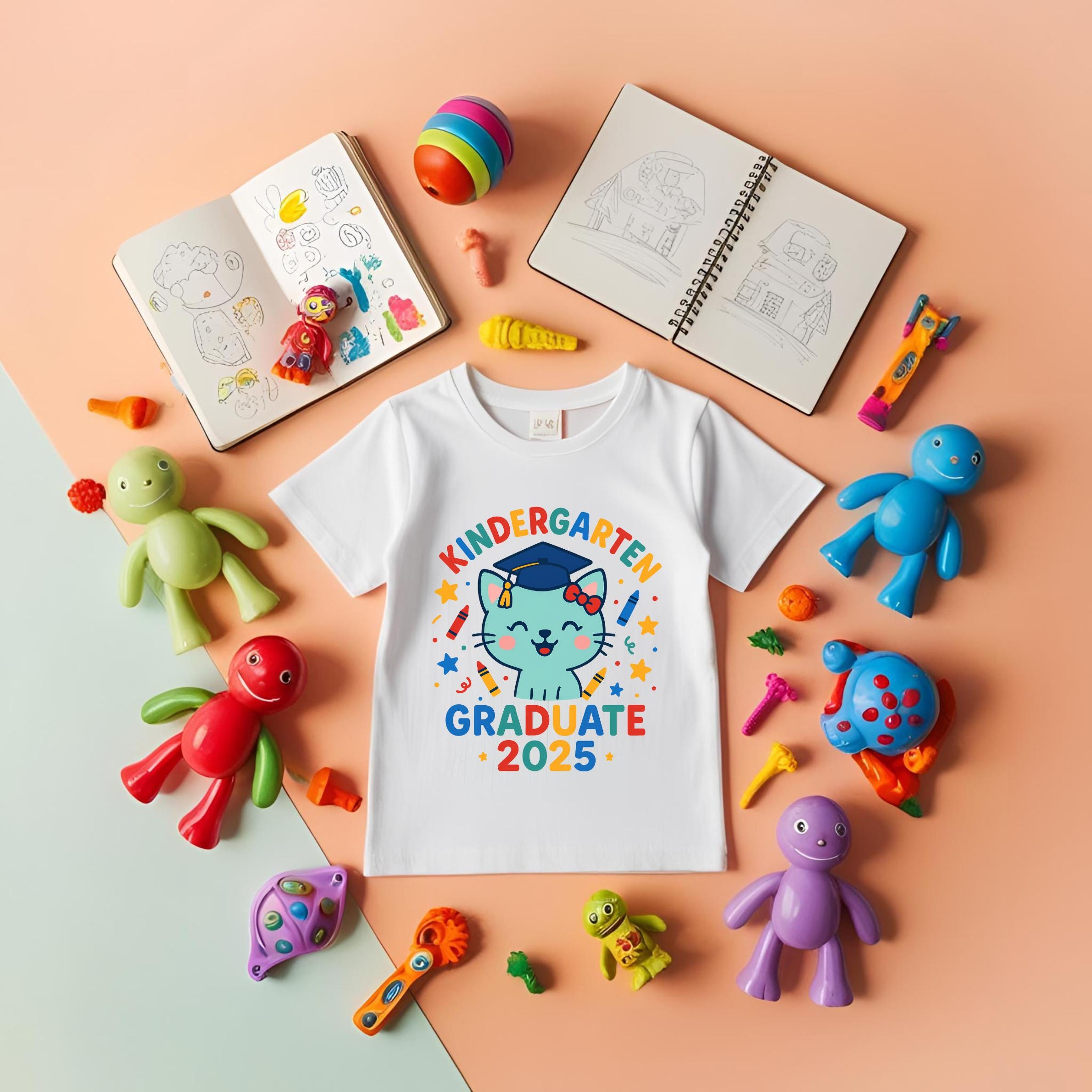 Kindergarten Grad Png, Kindergarten Graduate Kitty,kinder Graduate 2025 ...