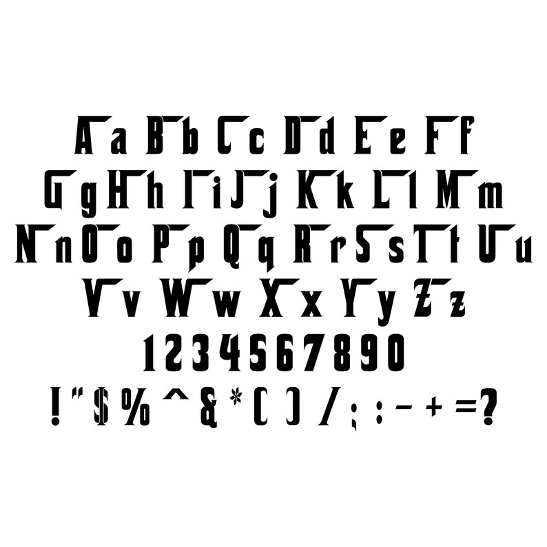 Mafia Godfather FONT Ttf Otf Svg Eps Silhouette - Etsy