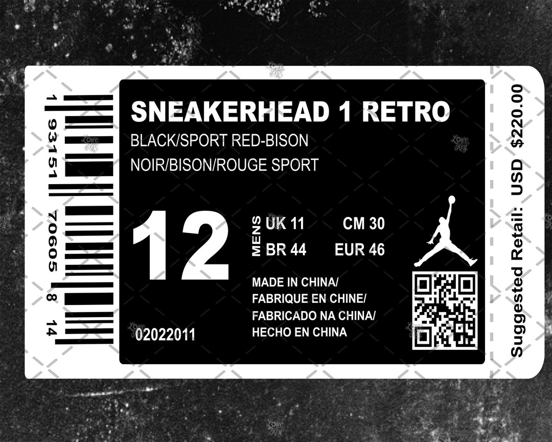 Shoe Box Lable Customizable/editable SVG Files Instant - Etsy