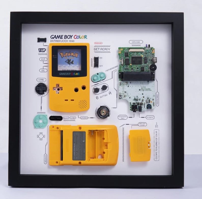 Game_boy Color 4-pack Teardown Template download - Etsy Singapore