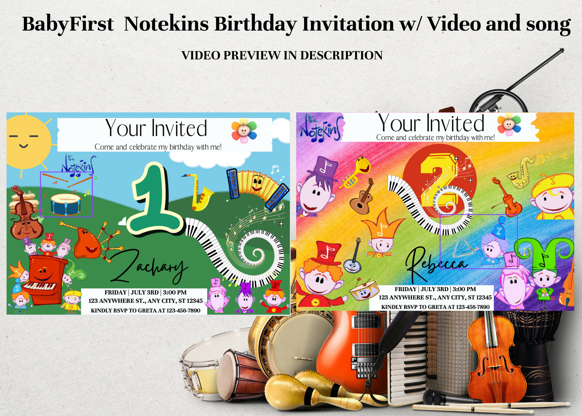 The Notekins Birthday Party