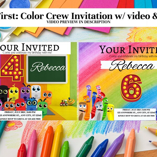 Color Crew Birthday - Etsy
