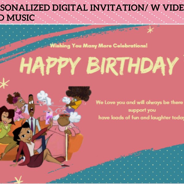 Proud Family Birthday Invitation - Etsy